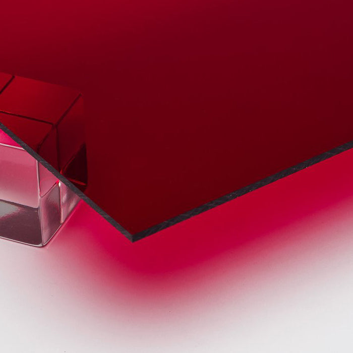 Acrylic Sheet, Transparent Dark Red (#2423) – MakerKraft